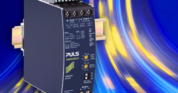 New PULS 40A DC UPS controller offers maximum reliability and ...