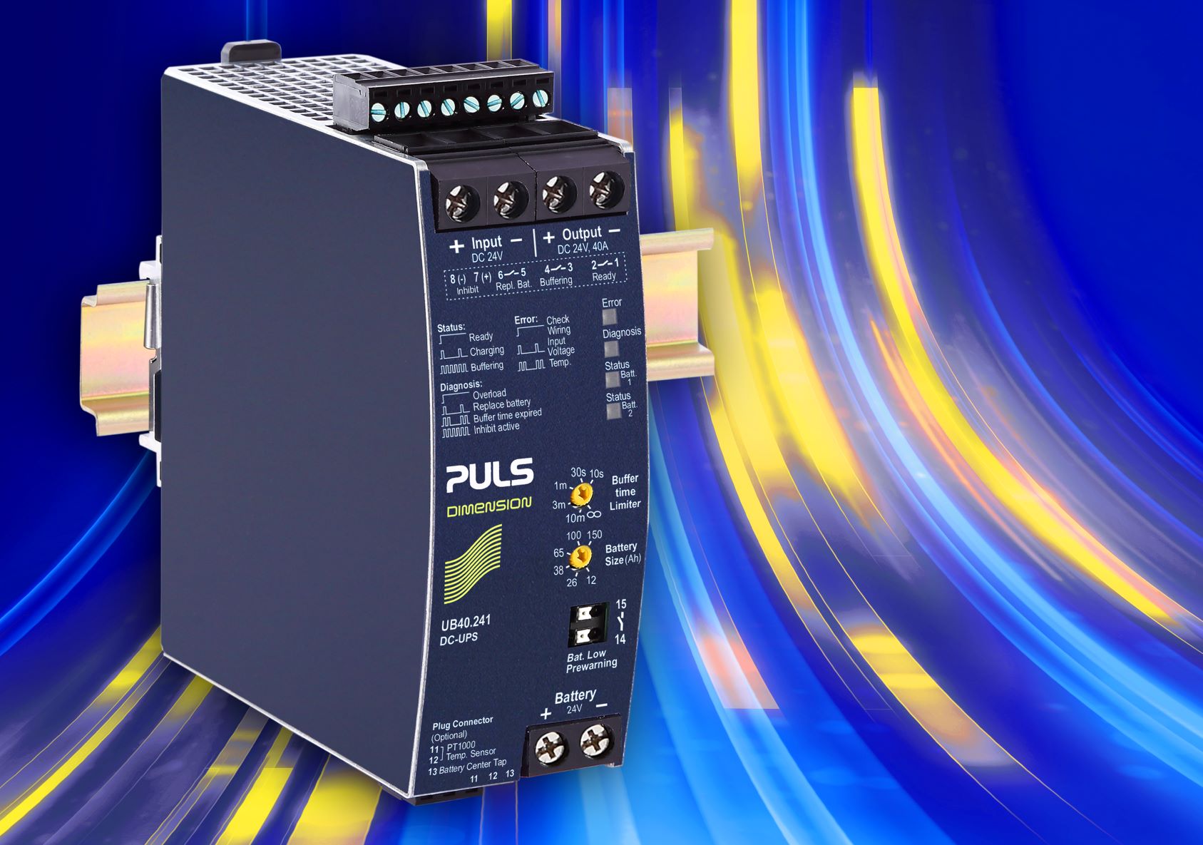 New PULS 40A DC UPS controller offers maximum reliability and ...