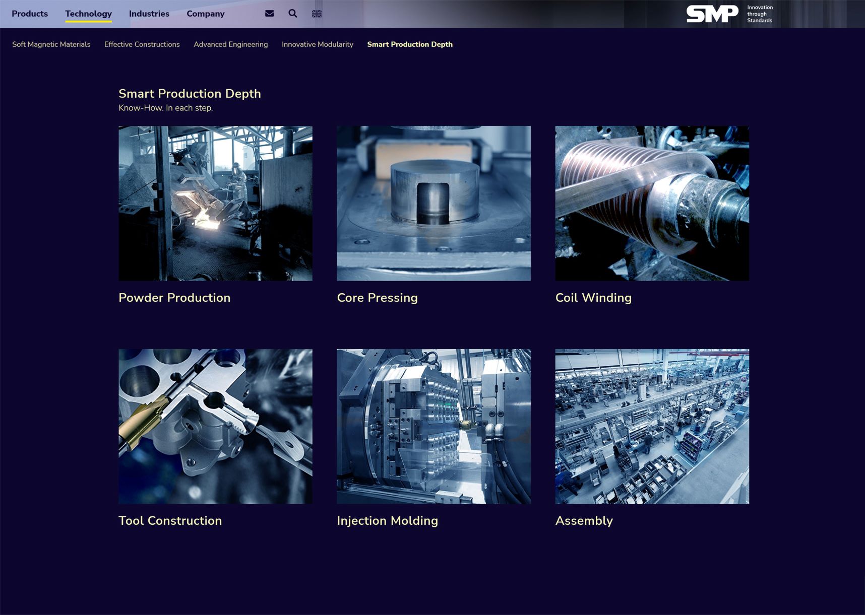 SMP has a new website, offering engineering expertise and availability ...