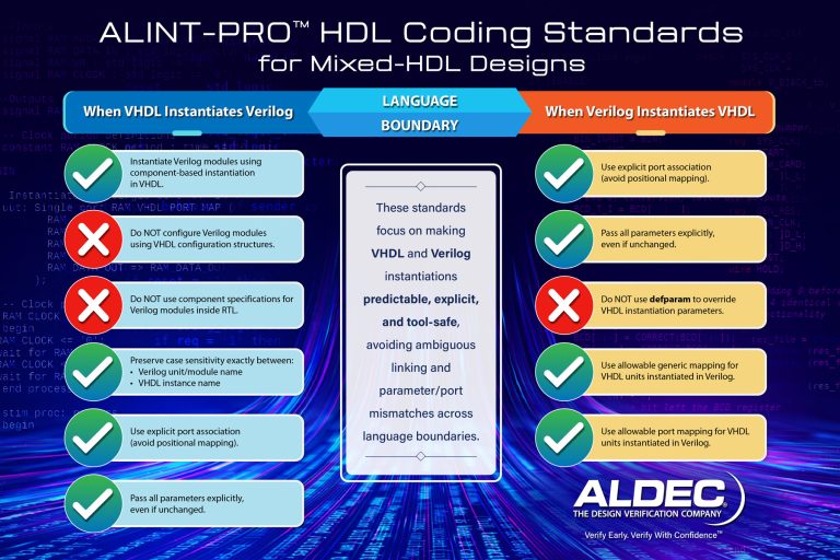 ALINT-PRO now comes with mixed-language design rules for more ...